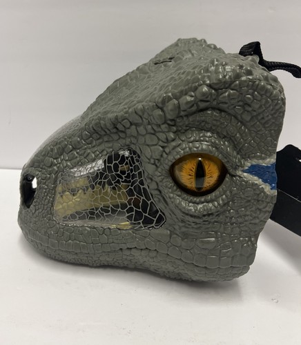Dinosaur Mask Blue VELOCIRAPTOR Mask Jurassic World Moveable Jaw Raptor ...