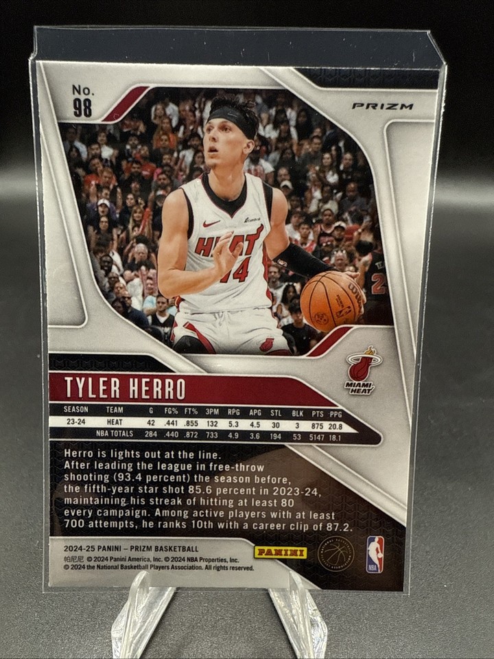 2024-25 Panini Prizm - Tyler Herro #98 Ice Prizm | eBay