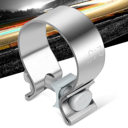 1X BFC 2.50" Narrow Band Style Exhaust Muffler Pipe Tube Clamp Sleeves ...