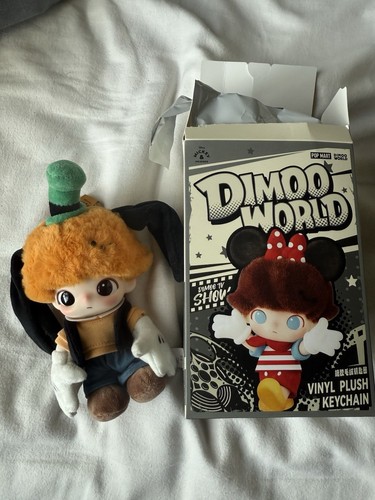 Pop Mart Dimoo World x Disney vinyl plush keychain series - Goofy | eBay