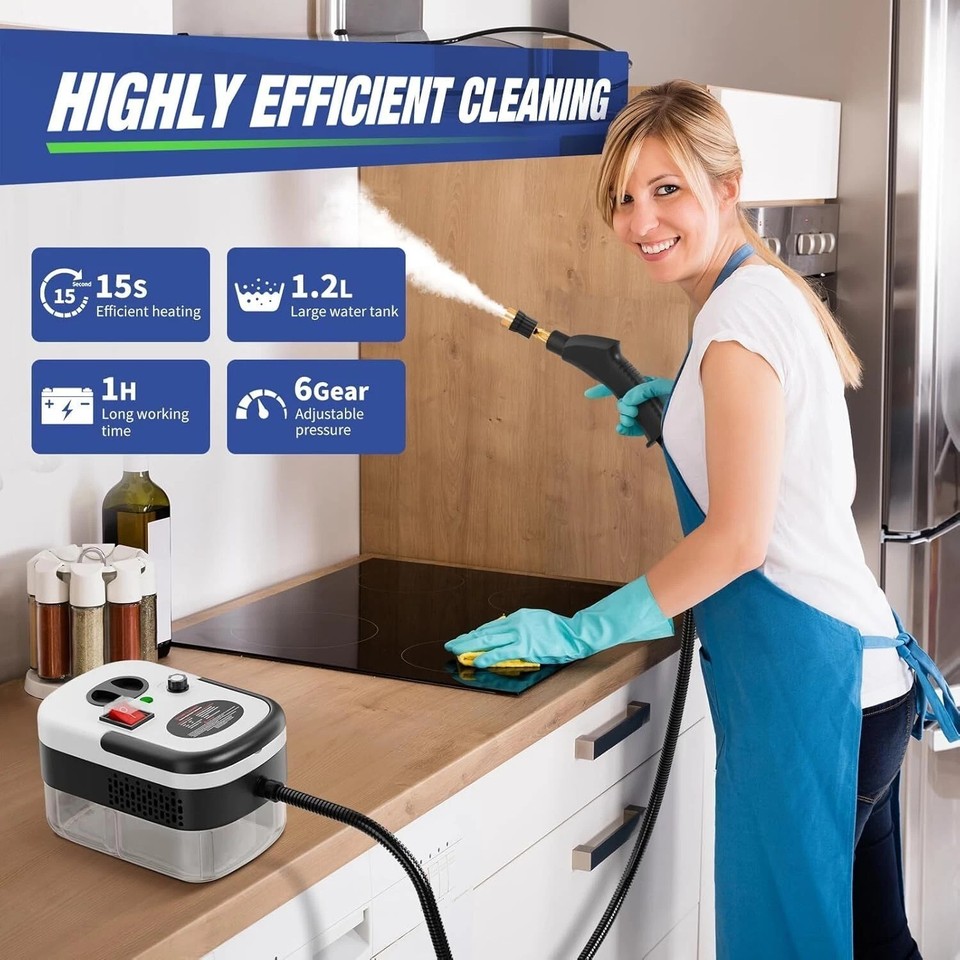 2500W Portable Handheld Steam Cleaner High Temperature Steam Cleaning ...