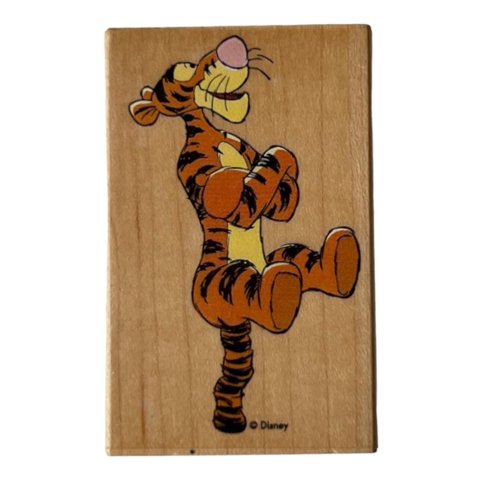 Disney All Night Media Bouncing Tigger Wood & Rubber Stamp 997-F04 | eBay