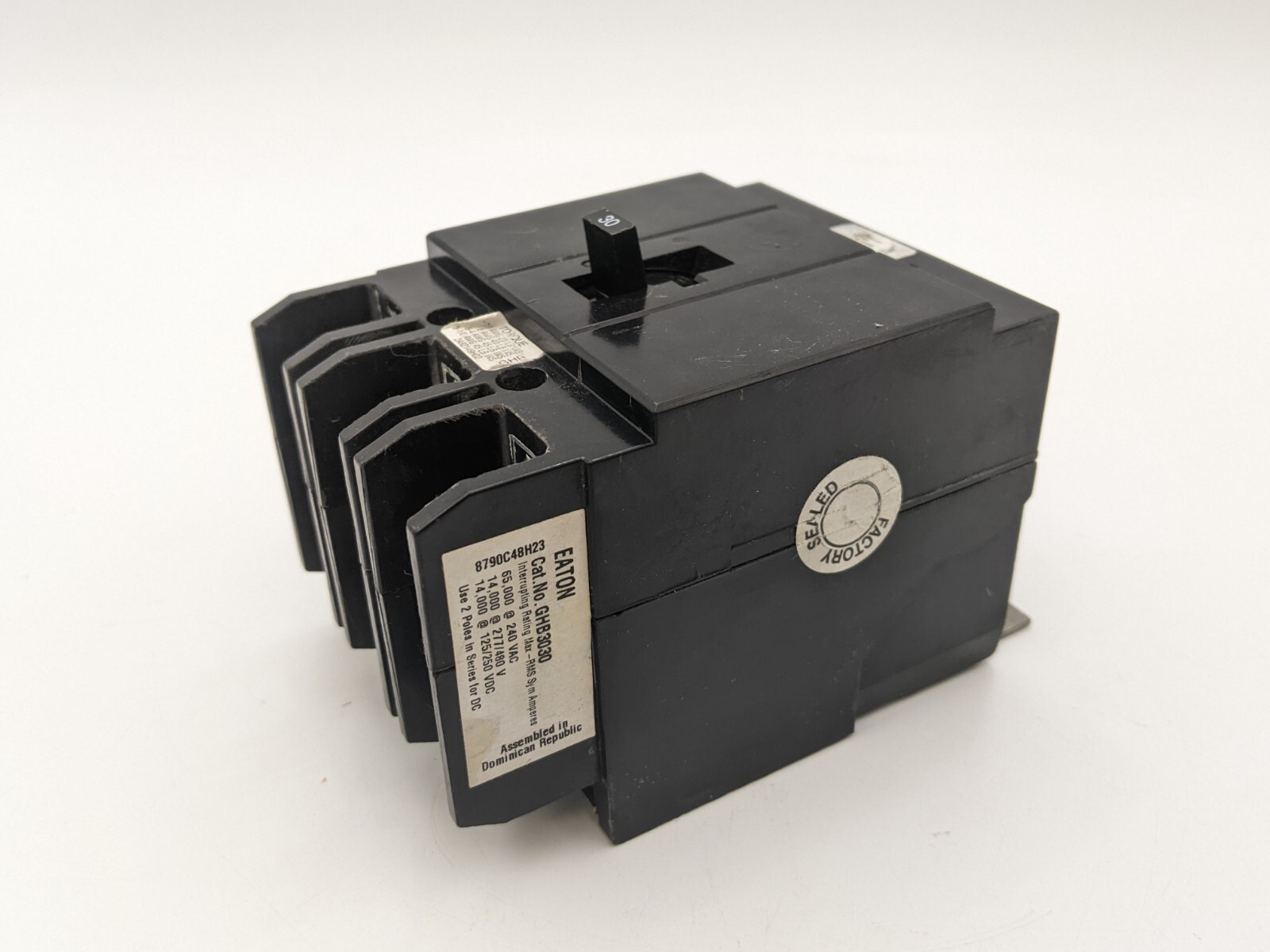 Eaton GHB3030 Bolt On Circuit Breaker 30A 3P 480Y/277V 3PH GHB 30 Amp 3 ...