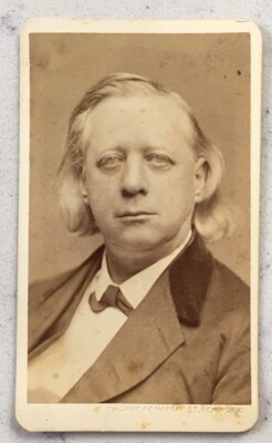 ANTIQUE CDV PHOTOGRAPH REV REVEREND HENRY WARD BEECHER WARREN'S BOSTON ...