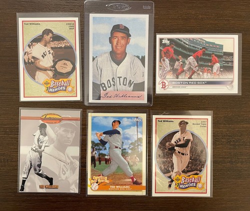 Ted Williams Baseball Card Lot - 6 Cards - All Different | eBay