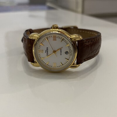 Time America Genuine Leather Quartz Analog Ladies Watch | eBay