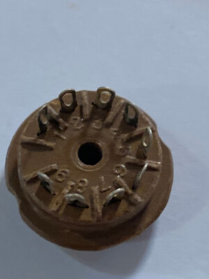 Vintage original cinch 9 pin tube socket | eBay