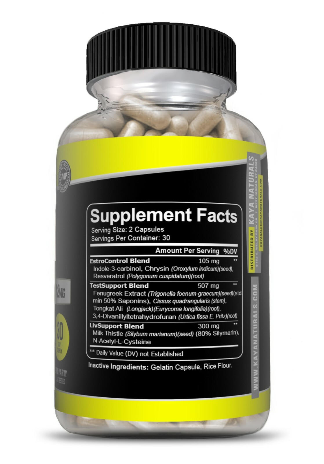 Testosterone Boost, Liver Support w/ NAC, Estrogen Blocker, N Acetyl ...