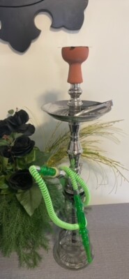 26" KHALIL MAAMOON HOOKAH SHAMADAN MAMOON 1 TIER PIPE HANDMADE 1 HOSE ...