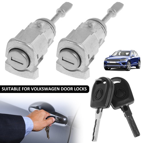Car Front Door Lock Cylinder with 2 Keys for Golf 4 Mk4 1997-2006 for ...