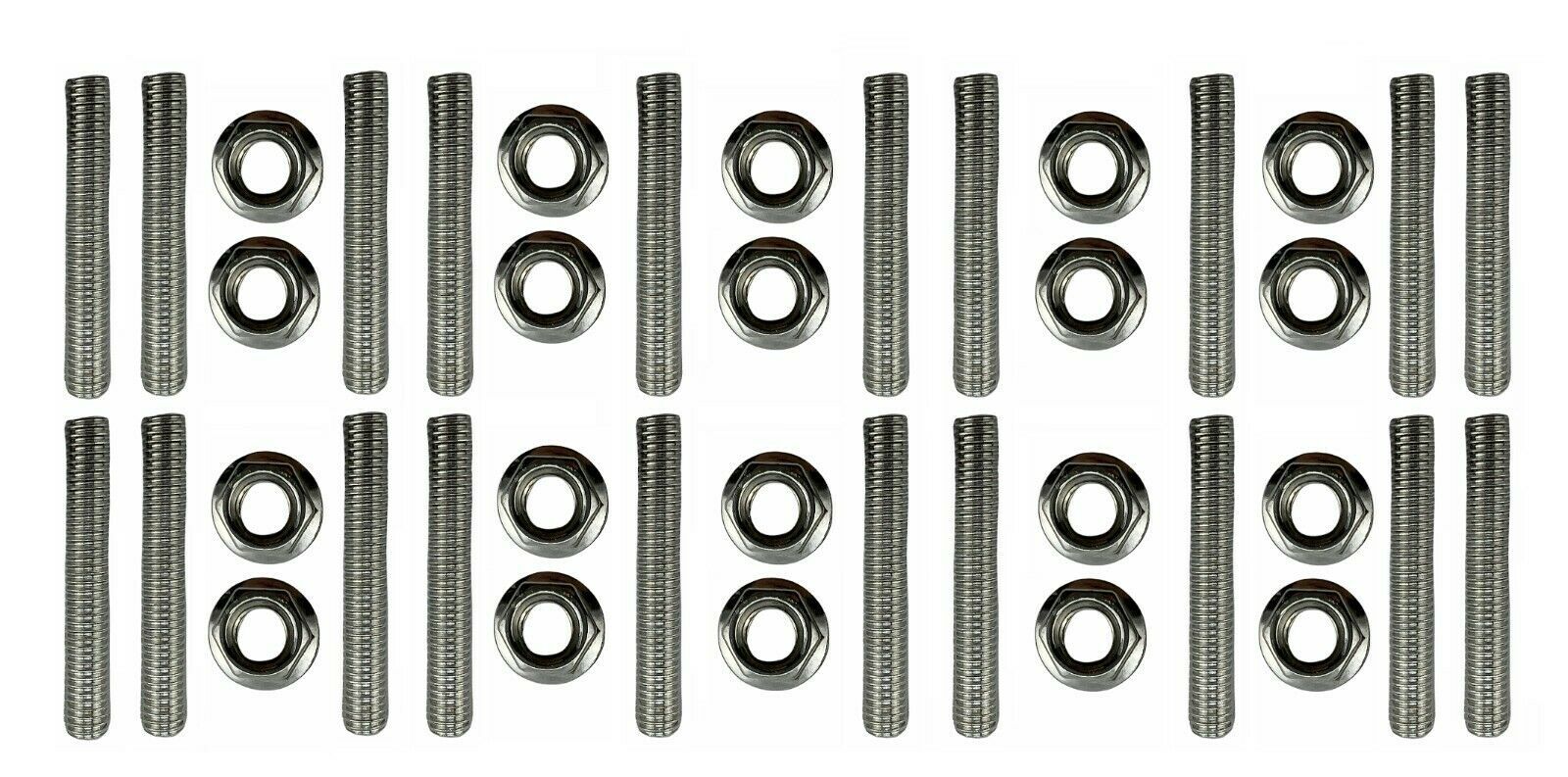 Stainless Steel Bolts Exhaust Manifold Header Stud Kit FOR F150 F250 4. ...