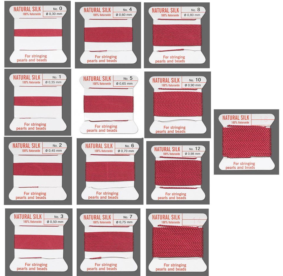 Griffin Silk Beading Thread W Needle Designers Choice Cord For Beads ...