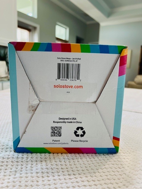 Solo Stove Mesa Smokeless Tabletop Fire Pit Limited Edition Jet Puffed ...