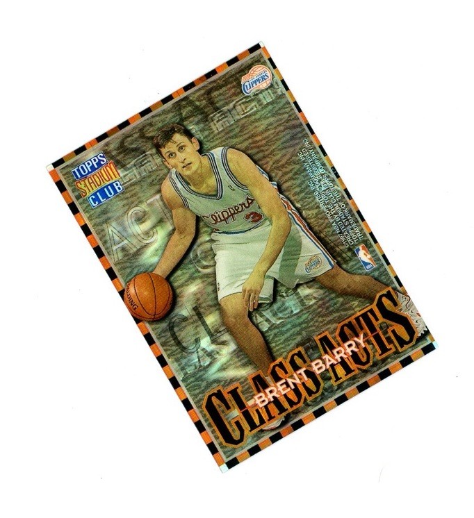 1997 Topps Stadium Club ATOMIC REFRACTOR SP GARY PAYTON BRENT BARRY ...