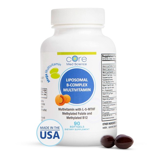 Core Med Science Liposomal Methylated Multivitamin B-Complex 90 ...