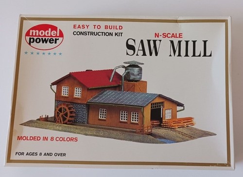 LUMBER SAW MILL BUILDING KIT FOR N SCALE TRAINS #1523 NIB WITH ...