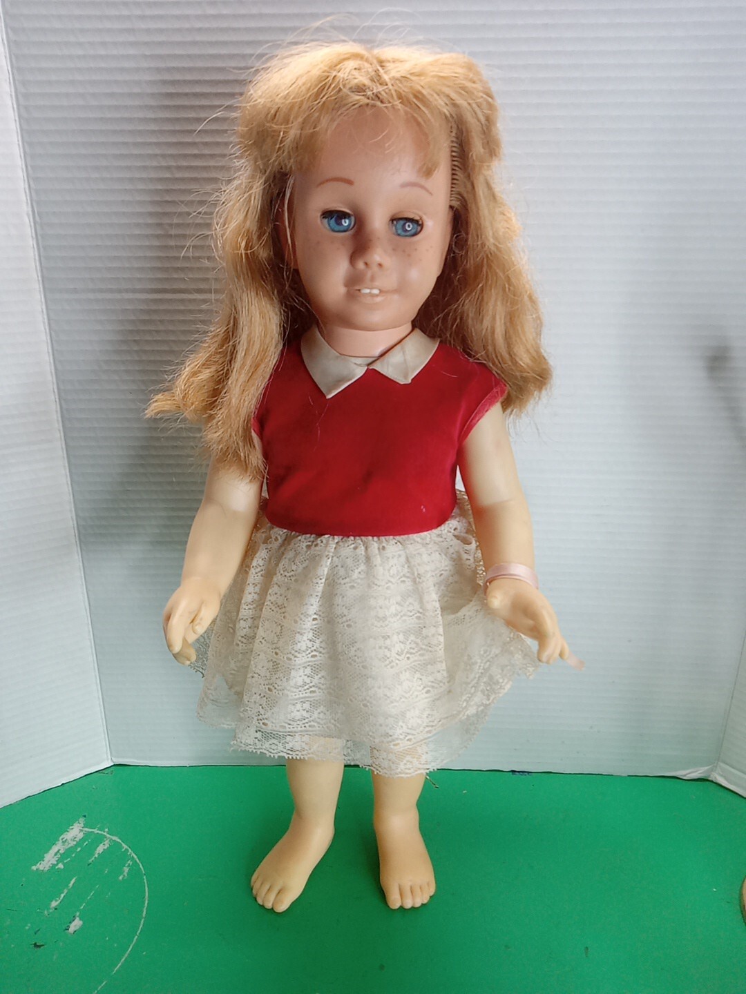 Vintage Mattel Chatty Cathy Doll 20" Blonde Hair Blue Eyes 1960 Read ...