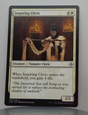 Inspiring Cleric - Ixalan - XLN - 16/279 - MTG | eBay