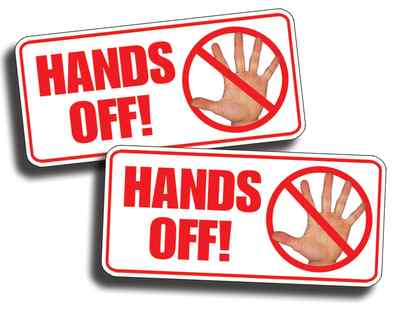 Hands Off Sticker Car Truck JDM Euro Vehicle Graphic Window Bumper ...