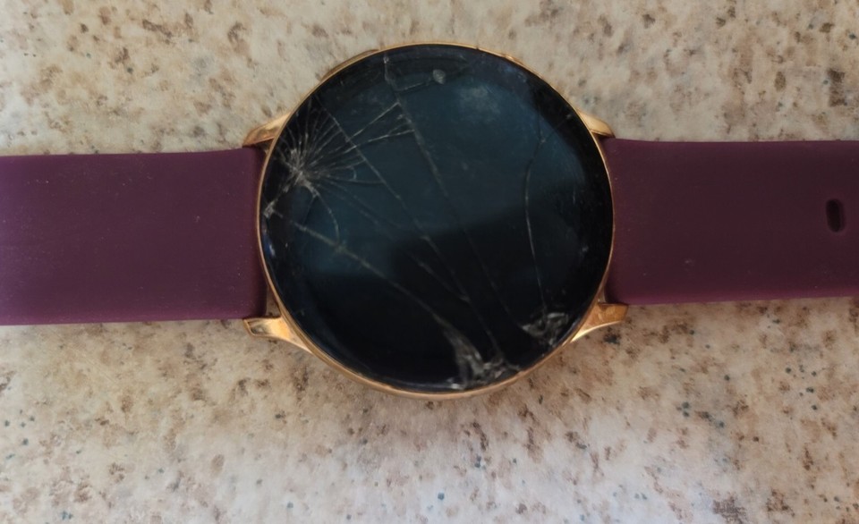 Samsung Galaxy Watch Active 2 40mm - Rose Gold With PURPLE WATCH BAND ...