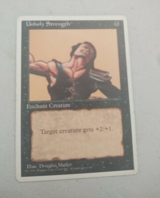 MTG Unholy Strength Fourth Edition 166/379 Regular Common NOS See ...