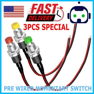 Pushbutton - 12 Volt Push Button Switch