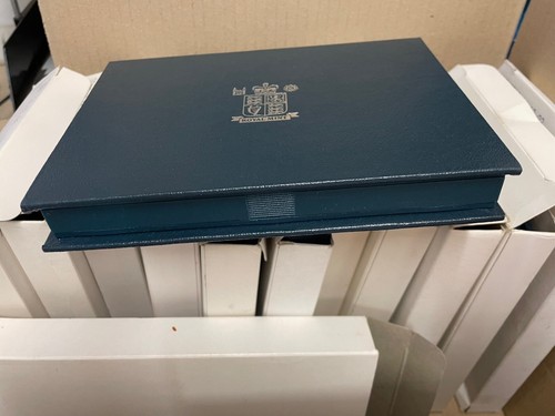 ROYAL MINT Coin Proof Set Blue Empty Display Case -12 cases No COINS ...