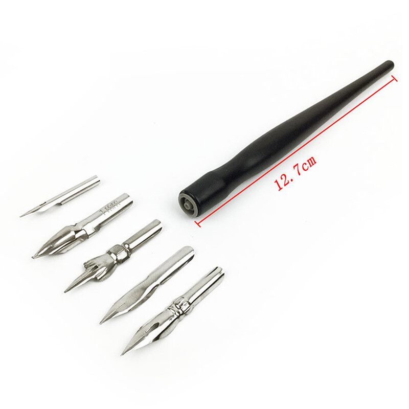 Anime Pen Tip Pen Set Calligraphy Drawing Kit Tool Set 5 Nib With 1 ...
