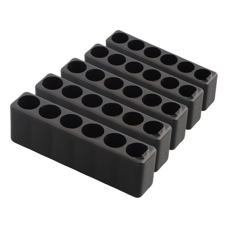 5 Pcs Bit Holder with 6 Holes Effortless Storage Solution for Hex Shank ...