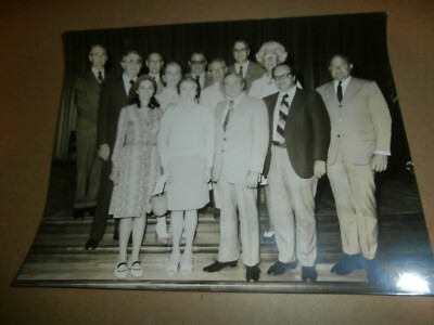 Vintage 1970's Group Photo with Pennsylvania PA Governor Milton Shapp ...