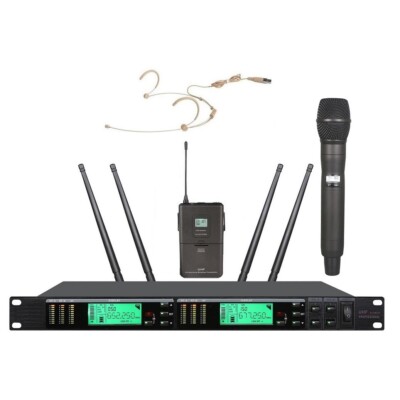 Handheld Mic Handheld Microphone UHF Wireless 2 Channel Mic, For Shure ...