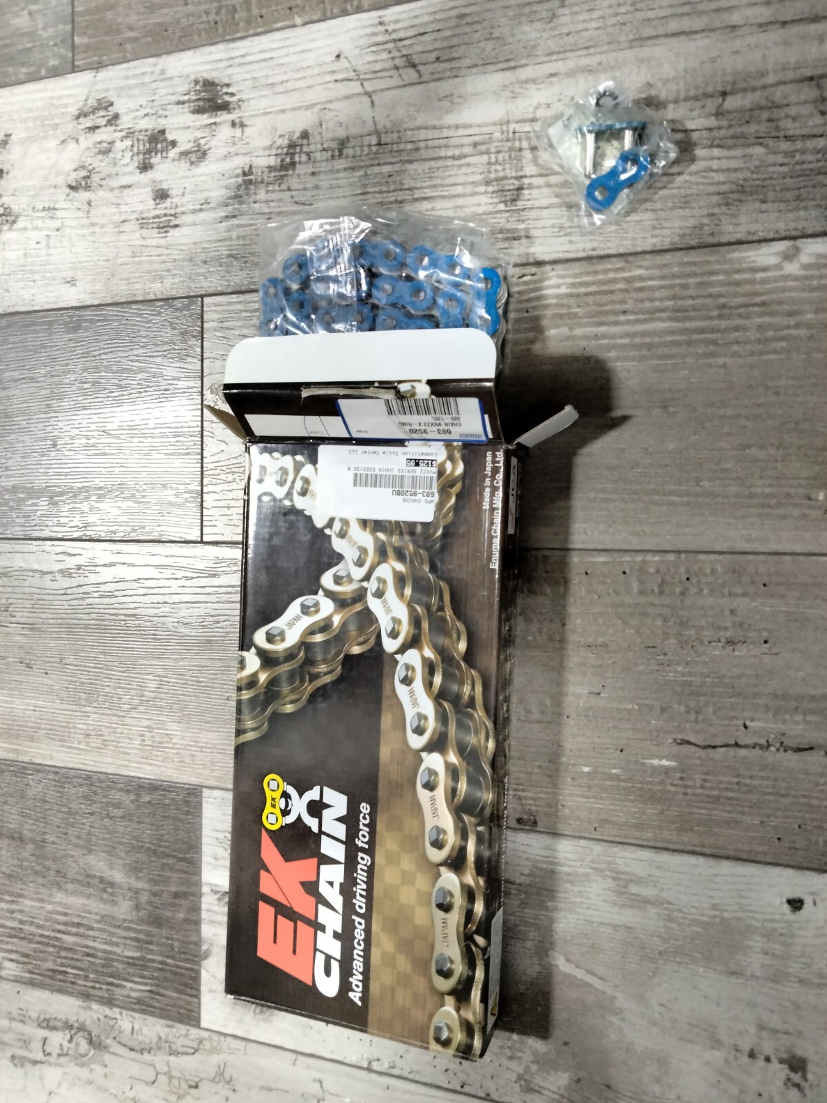 EK Chain - 801A-520MVXZ2-120-BLU - 520 MVXZ2 Series X-Ring Chain, 120 ...