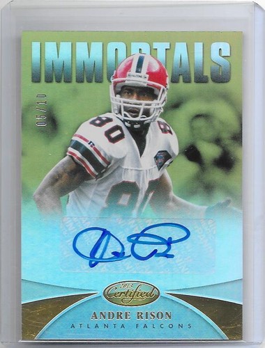 2013 Certified - ANDRE RISON - Immortals Autograph - FALCONS #d 05/10 ...