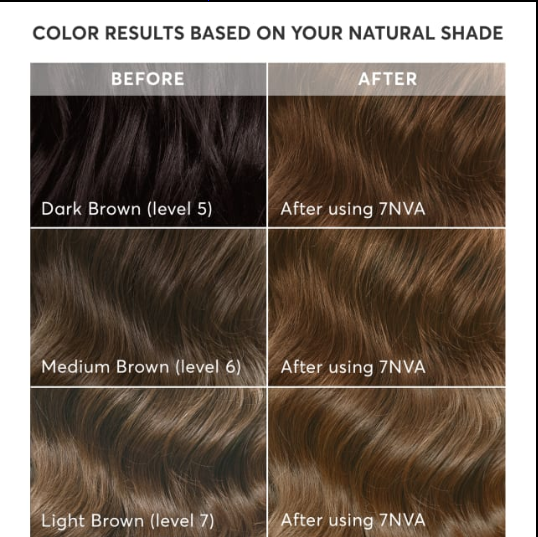 Madison Reed New Permanent Veneto Light Brown - 7NVA Light Smoky Brown ...