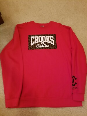 Crooks&Castle Red Sweatshirt Size Xl | eBay
