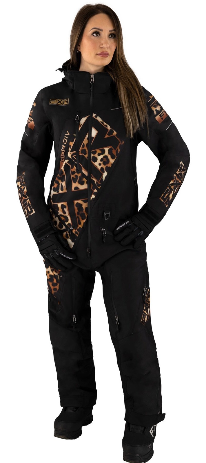 FXR CX Lite Womens Snow Monosuit Black/Cheetah 2 USA | eBay