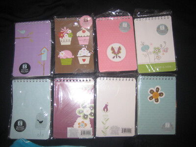 26-Pack Small Spiral Bound Note Pads, 4 x 6" 60 Sheets ea. Covers Vary ...