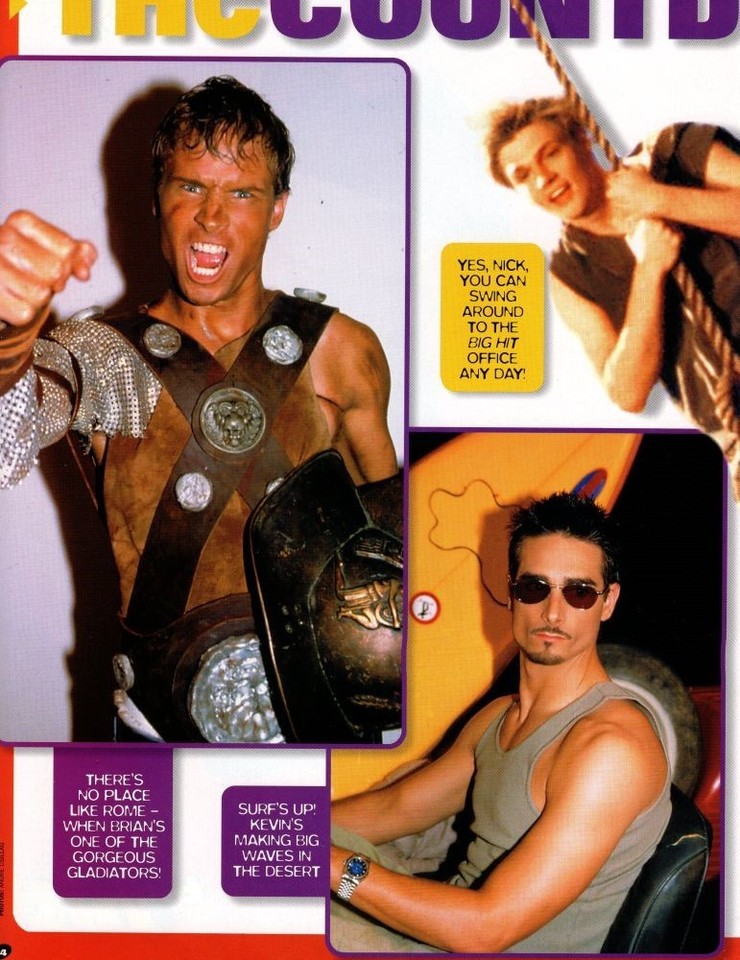 Howie Dorough full body shot pinup Kevin Richardson Brian Littrell BSB clippings | eBay