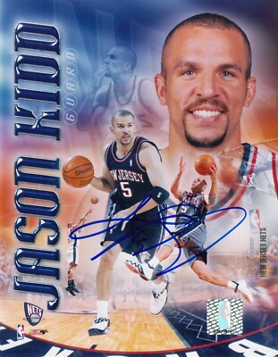 New Jersey Nets Mavericks HOF Jason Kidd Signed Autograph Auto 8x10 ...