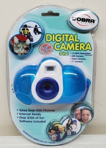 Cobra 3 in 1 Digital Squeezable Kids Camera Blue DC150-BL Brand New | eBay