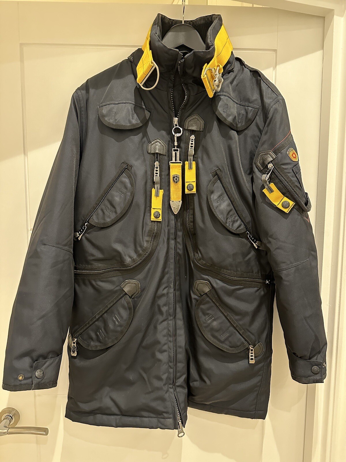 Wellensteyn Rescue Parka Jacket Real Fox Fur Mens Midnight Blue Size S ...