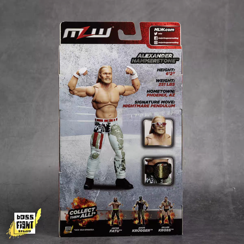 New Boss Fight Studio Major League Wrestling 6" MLW Alexander ...