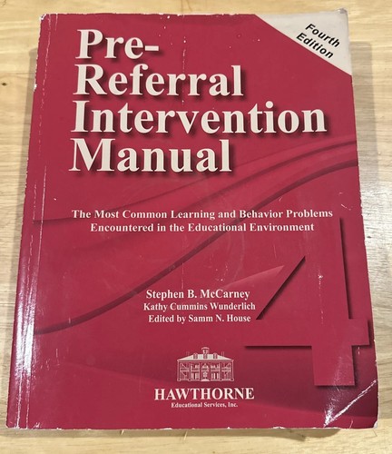 Pre-Referral Intervention Manual - Fourth Edition : The Most Common ...