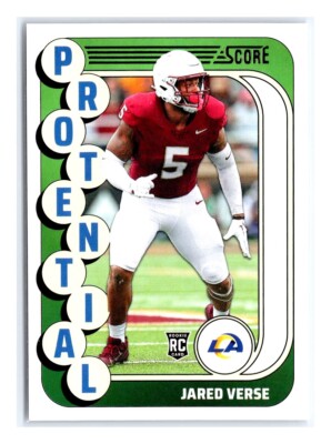 Jared Verse 2024 Score Protential Rookie RC #7 LA Rams | eBay