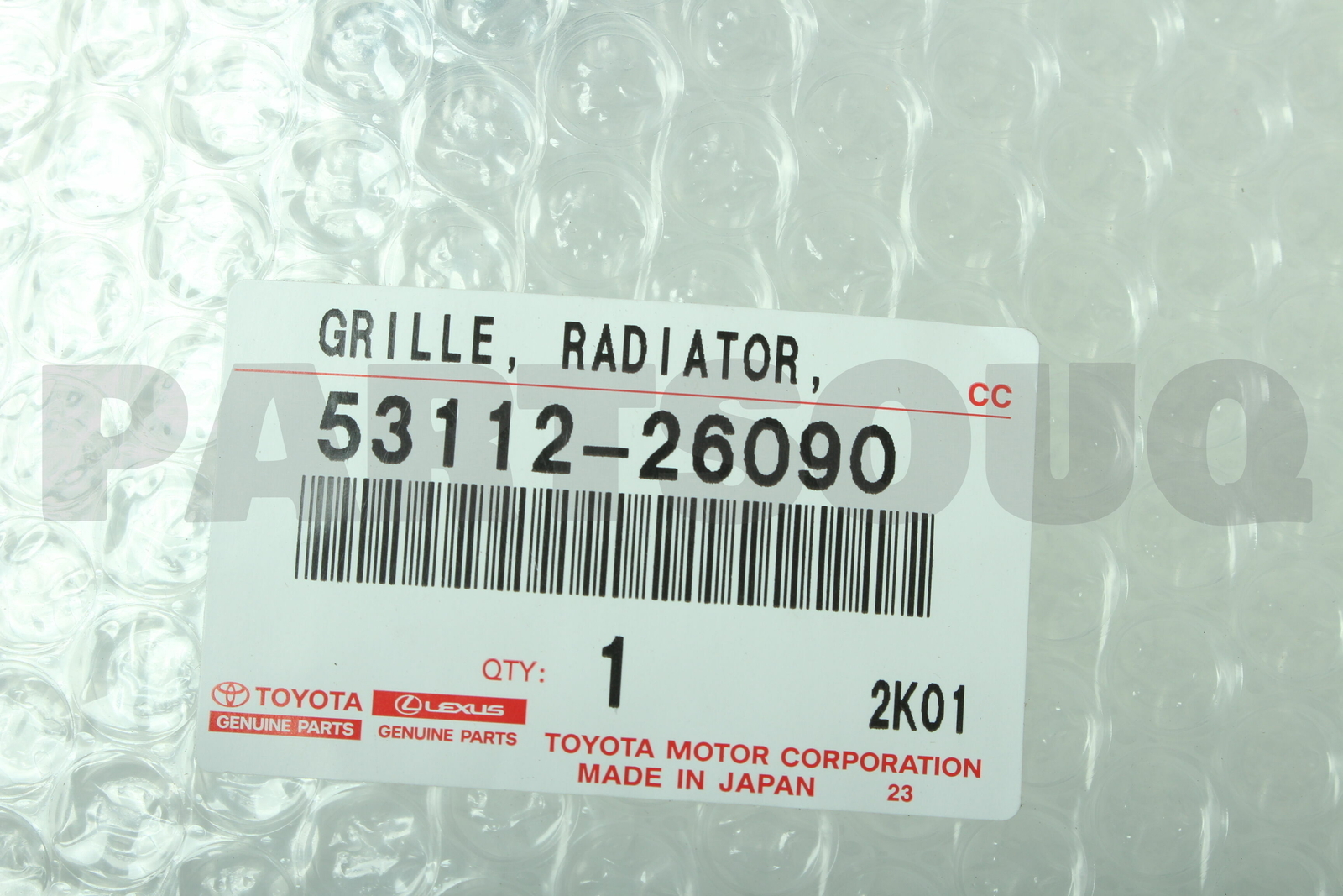 5311226090 Genuine Toyota GRILLE, RADIATOR, INSIDE 53112-26090 | eBay