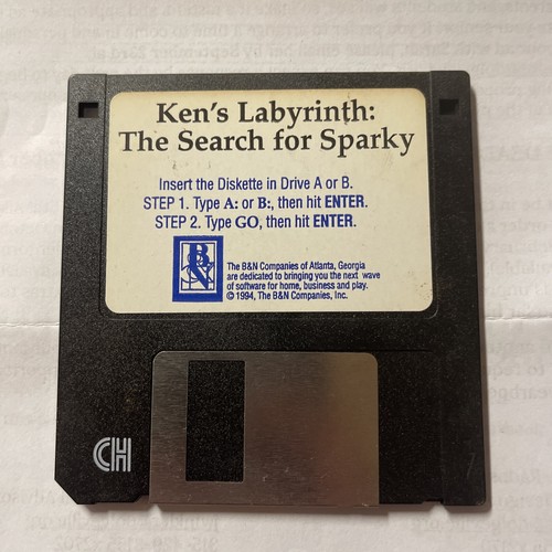 1994 "Kens Labyrinth" B060 Epic Megagames IBM PC 3.5” Disk Video Game ...