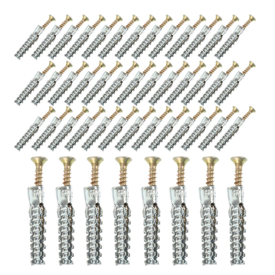 50 Sets Expansion Screw Self Anchoring Screws Heavy Duty Wall Anchors ...