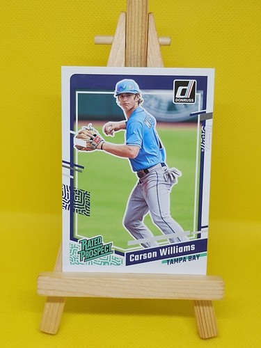 Carson Williams Rated Prospect Rookie Card 2023 Donruss #65 Tampa Bay ...