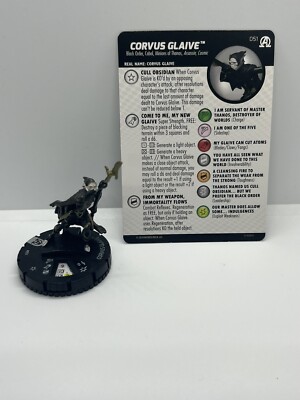 Heroclix Marvel Black Panther & Illuminati Corvus Glaive 051 Rare W/Card | eBay