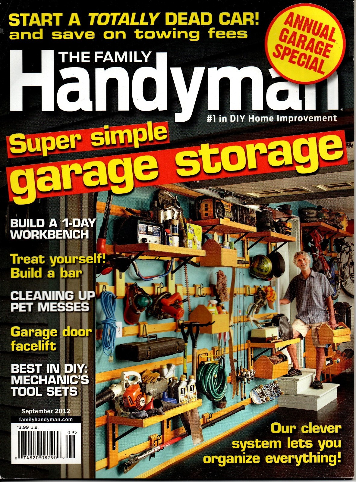 Family Handyman Magazine September 2012 Super Simple Garage Storage | eBay